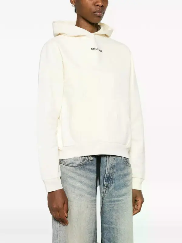 Balenciaga Hooded Sweatshirt - Neutrals