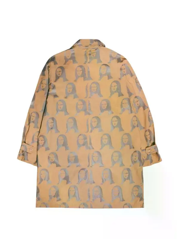 PLEASURES Mona Lisa Print Single-breasted Coat