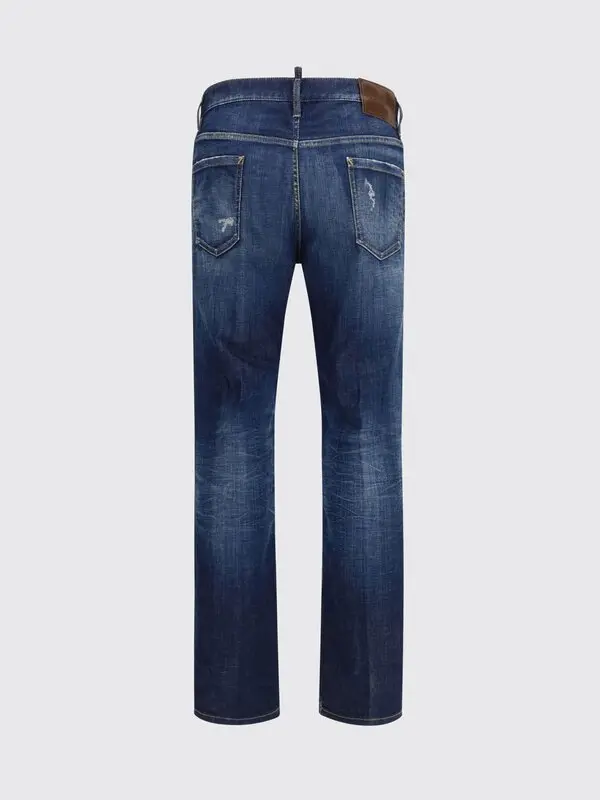 Dsquared2 Distressed Wash Jeans - Navy