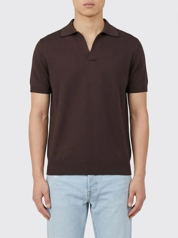 TOM FORD Cotton And Silk Knit Polo Shirt