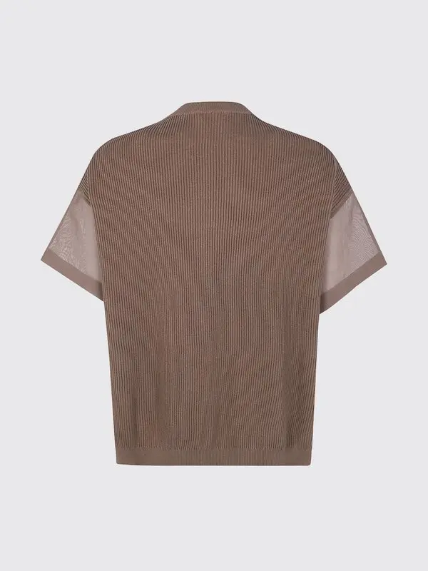 Brunello Cucinelli Cotton Knit Top - Brown