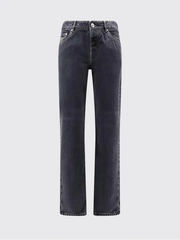Brunello Cucinelli Straight Leg Jeans - Grey