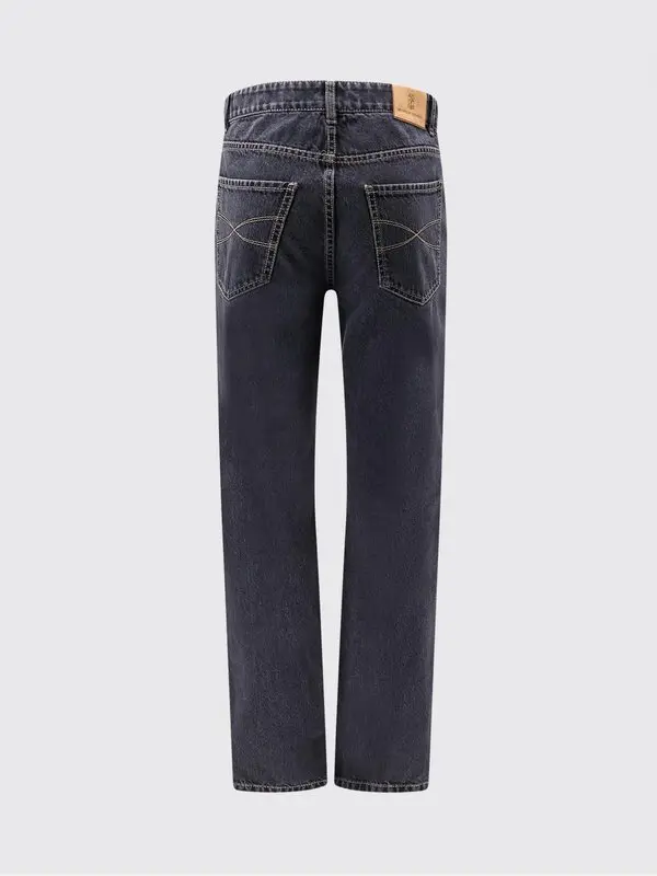 Brunello Cucinelli Straight Leg Jeans - Grey
