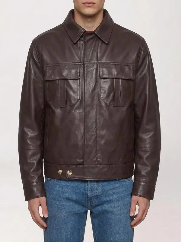 Brunello Cucinelli Leather Jacket - Red