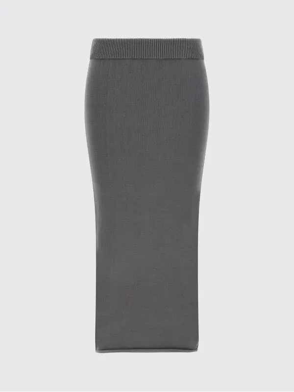 ENTIRE STUDIOS Cotton Knit Pencil Skirt - Grey