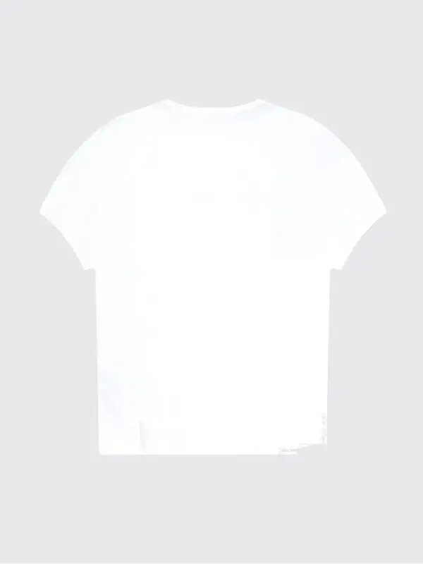 MAISON MARGIELA Margie" Slogan Print Cotton T-shirt - White