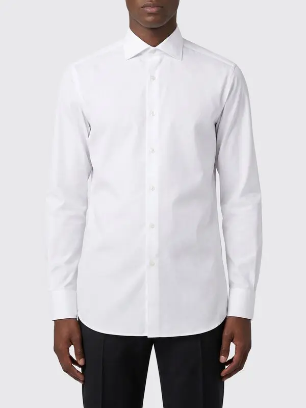 TINTORIA MATTEI 954 Classic Twill Shirt - White