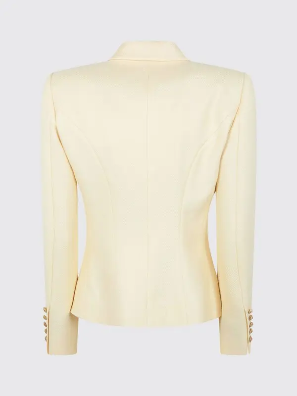 Balmain Double Breasted Jacket - Yellow