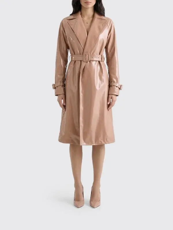 Dolce & Gabbana Synthetic Leather Trench Coat - Dust