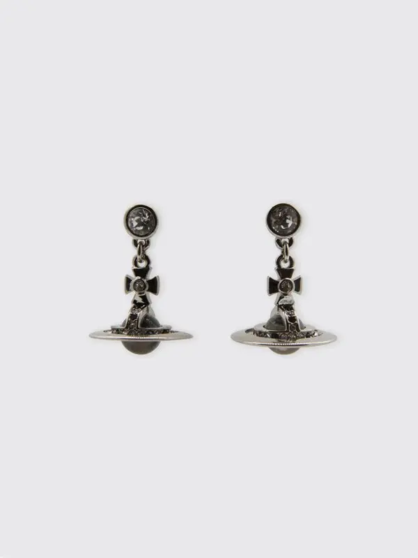 VIVIENNE WESTWOOD Orb Drop Earrings - Platinum