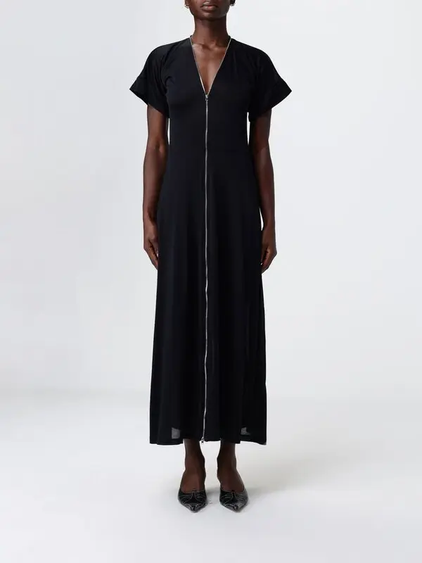 LEMAIRE Midi Dress With Zipper - Brown