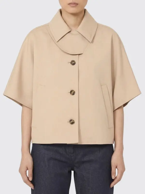 Max Mara Paggio Cotton Cape - White