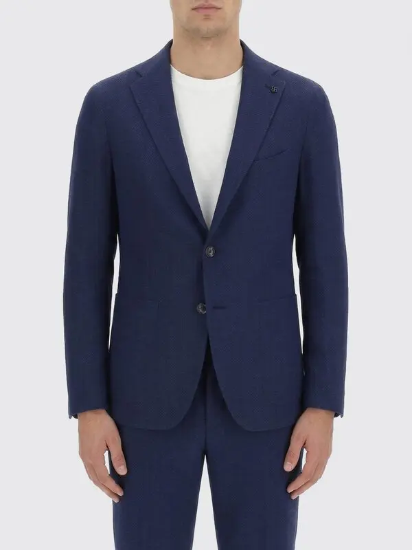 Tagliatore Single-breasted Wool Blend Blazer