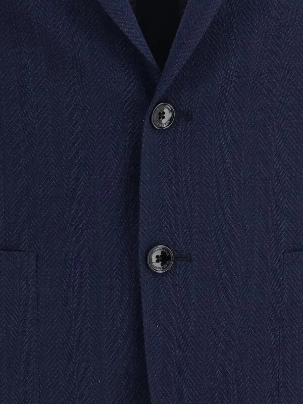 Tagliatore Single-breasted Wool Blend Blazer