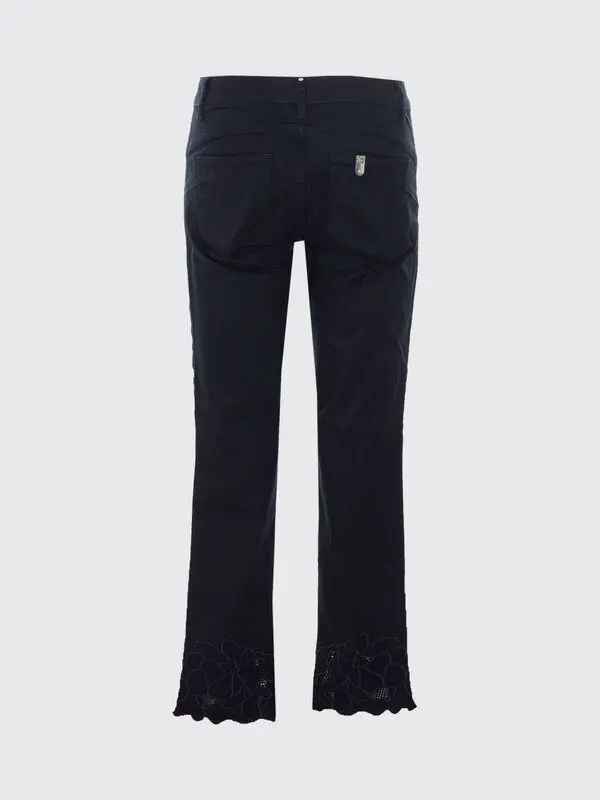 Liu Jo Slim Fit Embroidered Denim Jeans - Black