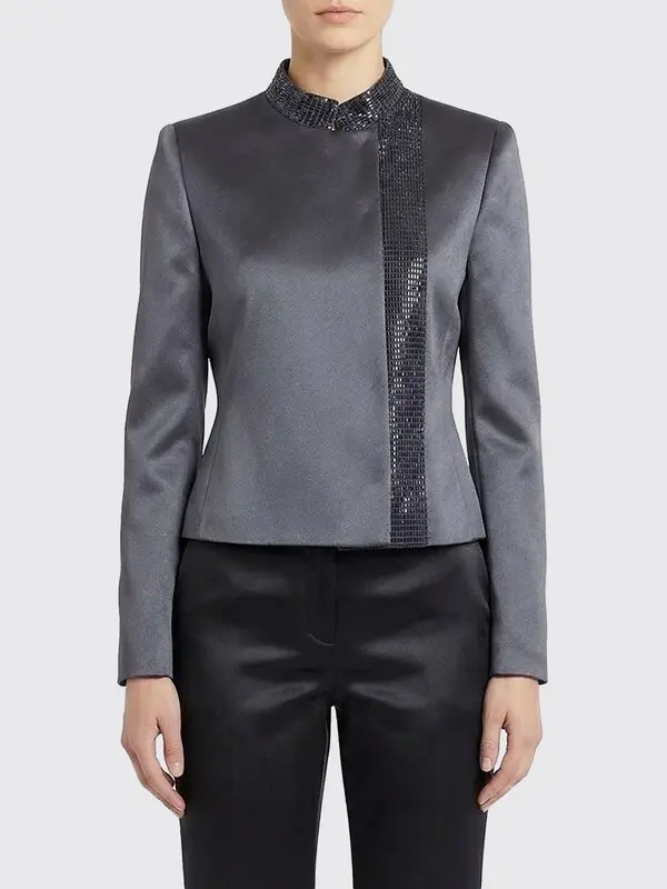 Giorgio Armani Embellished Stand Collar Jacket