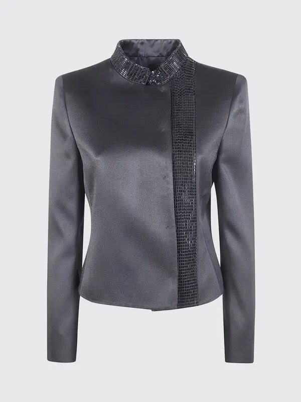 Giorgio Armani Embellished Stand Collar Jacket