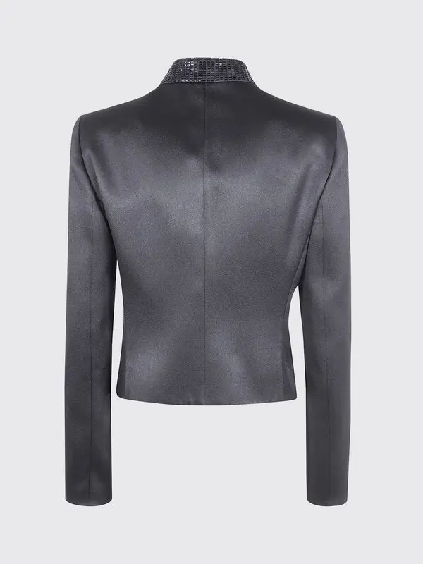 Giorgio Armani Embellished Stand Collar Jacket