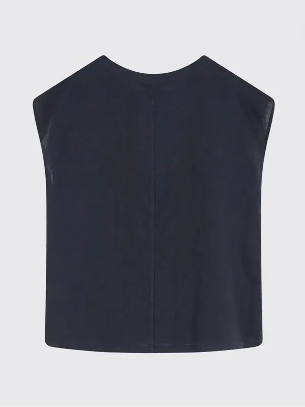 Aspesi Linen Top With Tie Detail - Blue