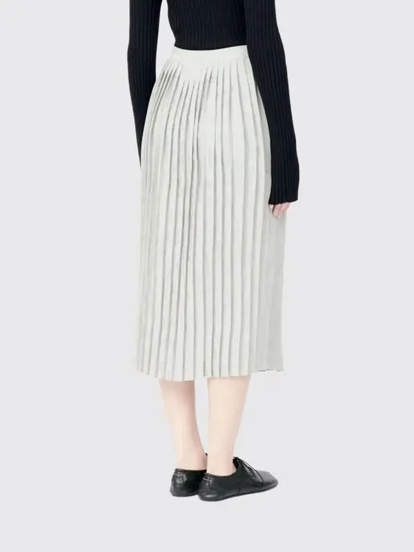 MAISON MARGIELA Pleated Midi Skirt - Grey