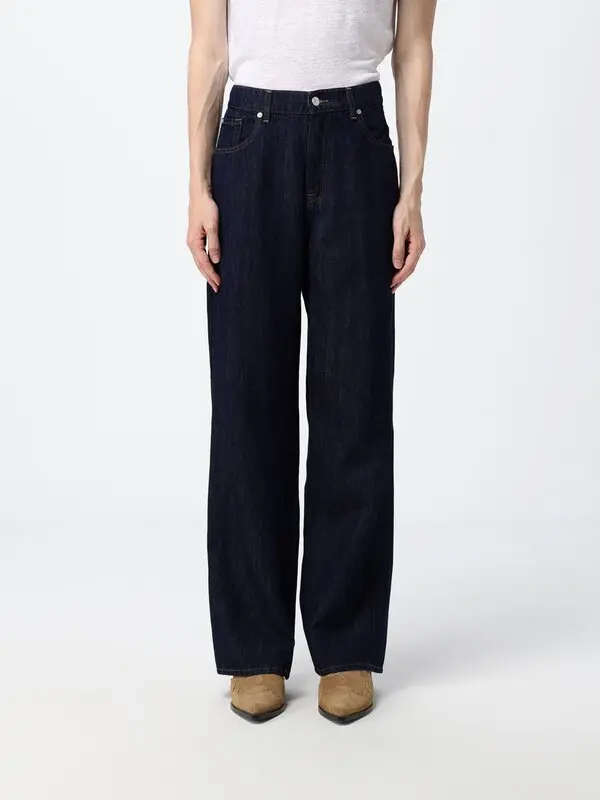 7 For All Mankind Wide Leg Jeans - Blue