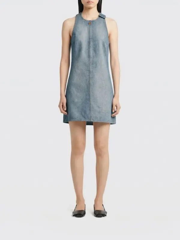 COURREGES Denim Mini Dress - Blue