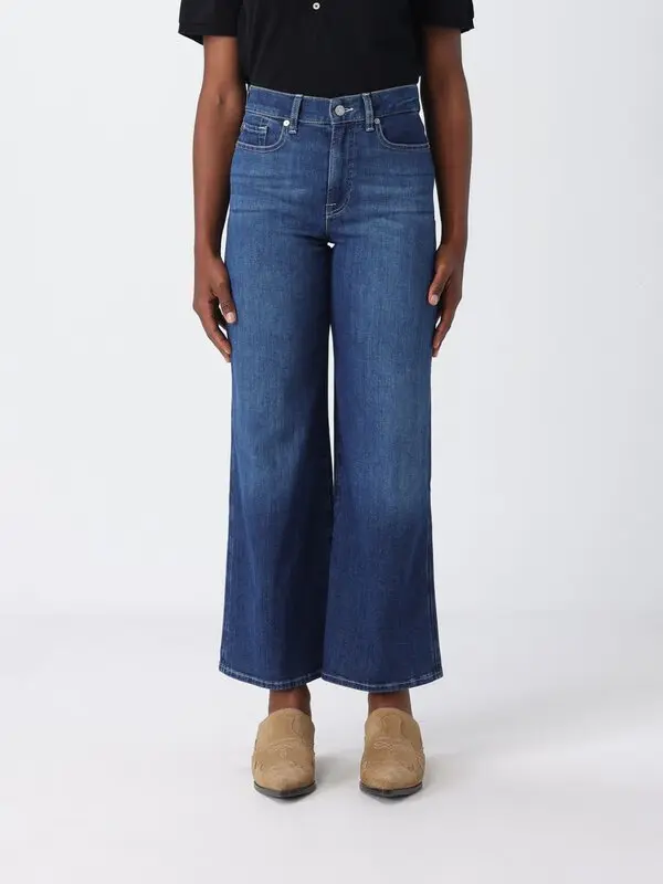 7 For All Mankind Wide Leg Jeans - Denim