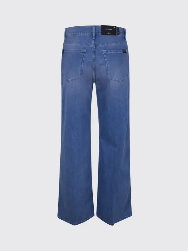 7 For All Mankind Wide Leg Stretch Jeans - Grey