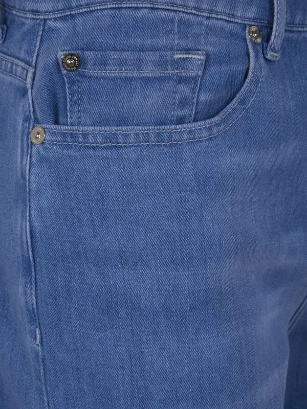 7 For All Mankind Wide Leg Stretch Jeans - Grey