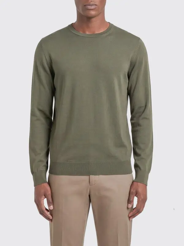 ROBERTO COLLINA Crew Neck Sweater - Military