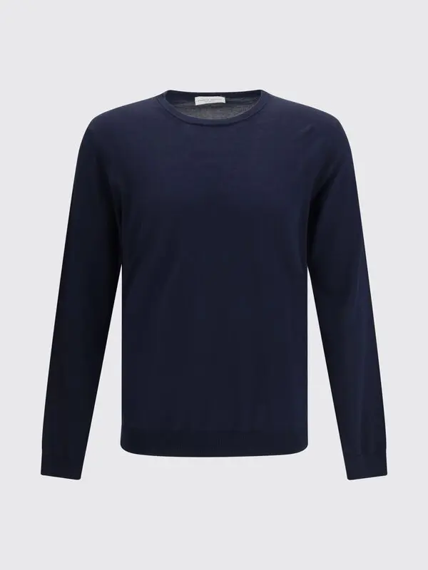 ROBERTO COLLINA Cotton Crew Neck Pullover - Navy