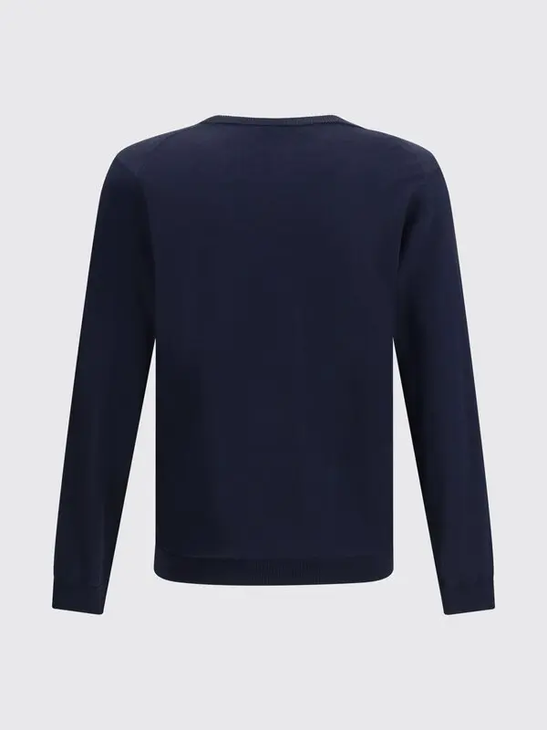 ROBERTO COLLINA Cotton Crew Neck Pullover - Navy