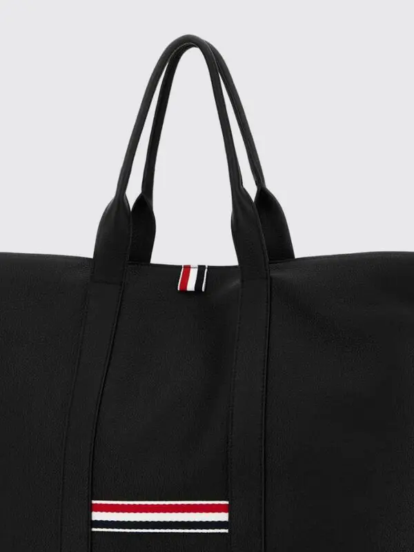 Thom Browne Leather Tote Bag - Black