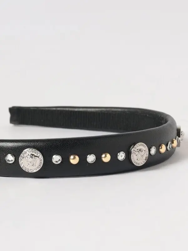 Versace Studded Leather Headband