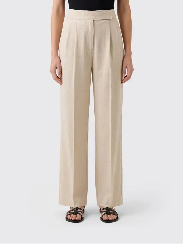 Etro Palazzo Trousers In Viscose - Ivory