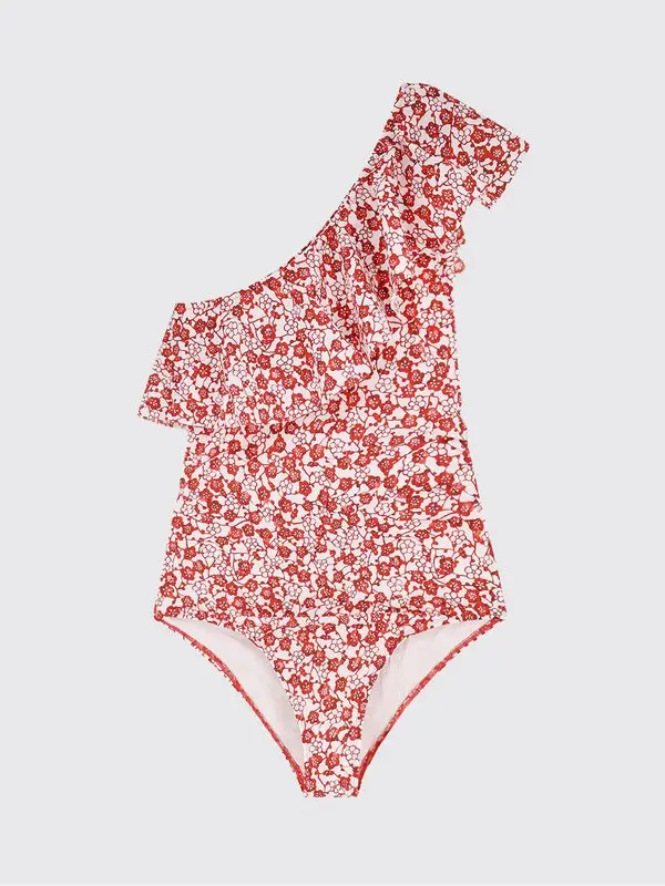 Isabel Marant Étoile One-shoulder Ruffle One-piece Swimsuit - Red