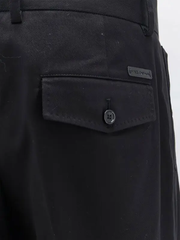 Dolce & Gabbana Cotton Gabardine Tailored Trousers