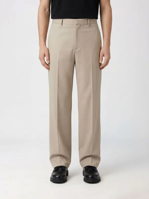 Tagliatore Virgin Wool Wide Leg Tailored Trousers - Brown