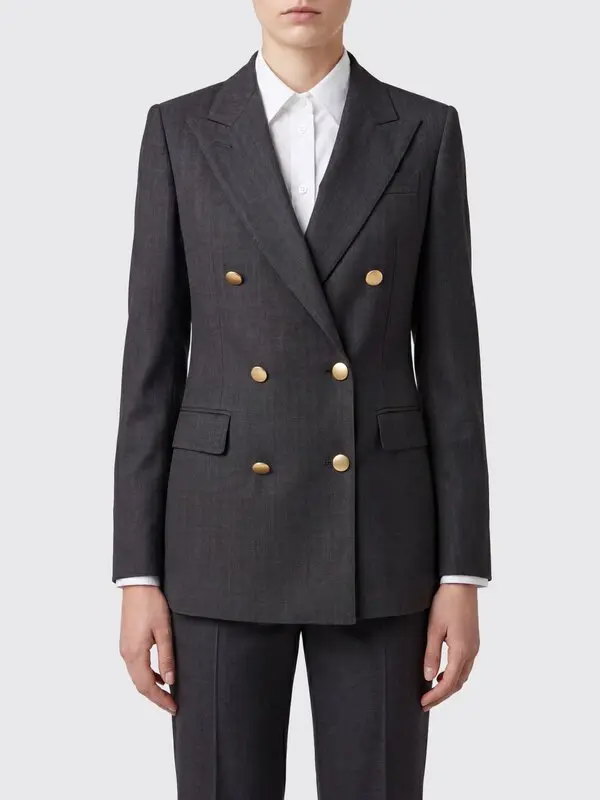 Tagliatore Double Breasted Blazer - Black