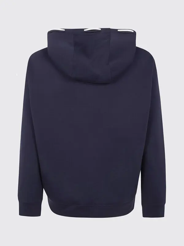 Emporio Armani Cotton Blend Hoodie - Blue