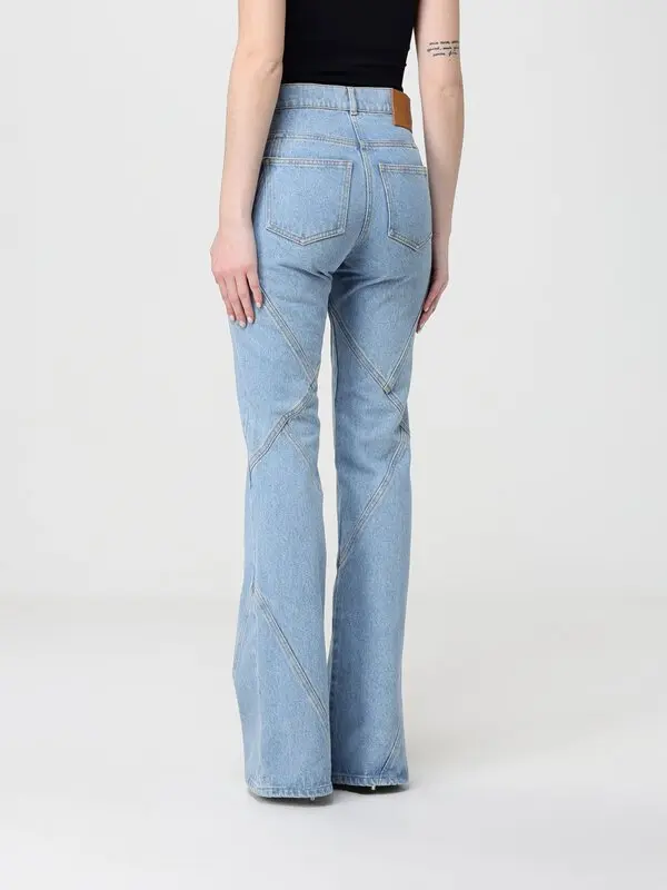 Nina Ricci Flared Cotton Jeans - Denim