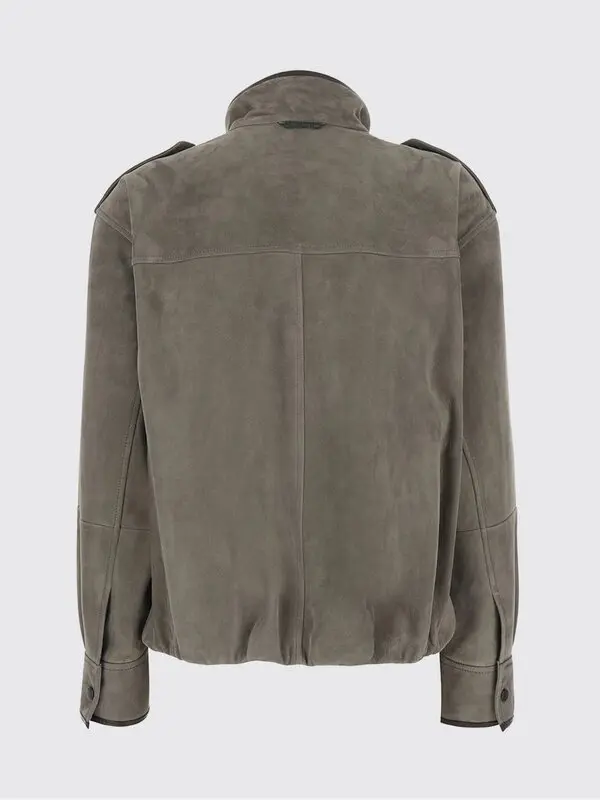 Brunello Cucinelli Suede Utility Jacket - Brown