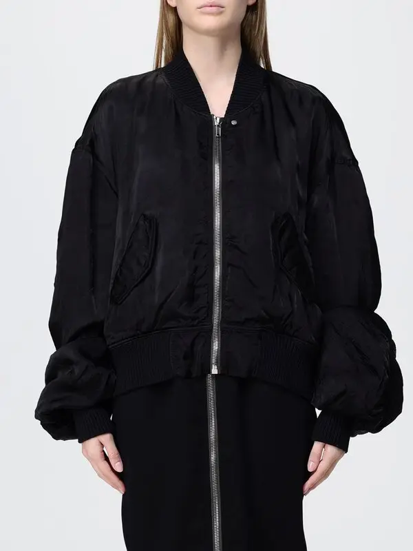 Rick Owens Technical Fabric Bomber Jacket - Black