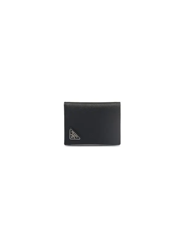 Prada Small Saffiano Leather Wallet - Black