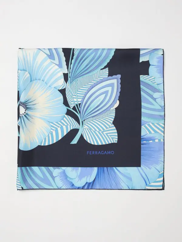 FERRAGAMO Neck Scarf - Blue