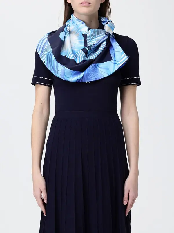 FERRAGAMO Neck Scarf - Blue