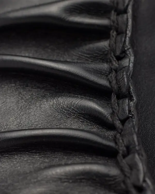 Prada Leather Mules - Black