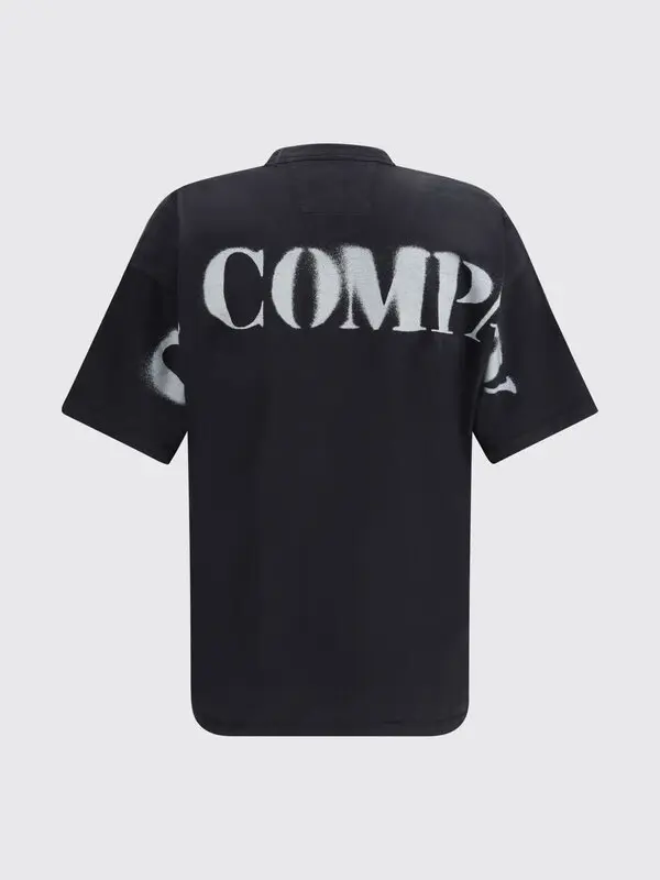 C.P. COMPANY Cotton T-shirt With Logo - Black