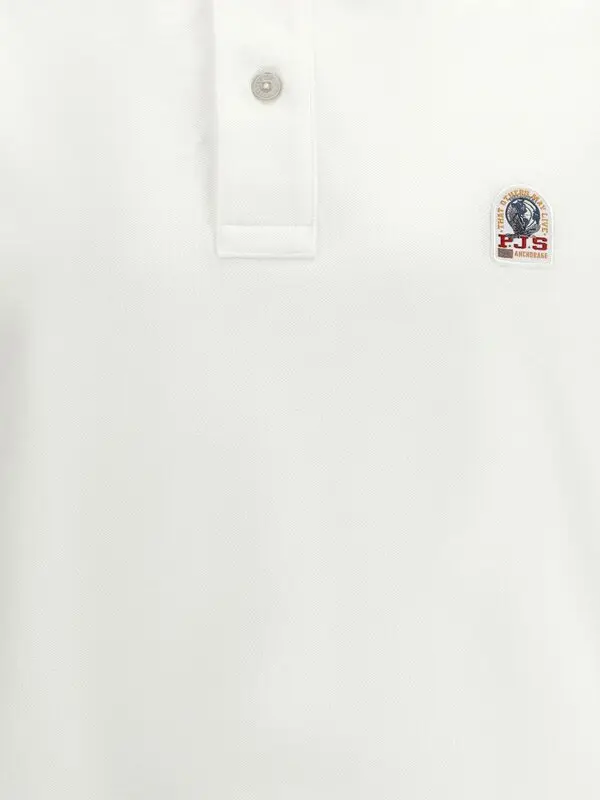 PARAJUMPERS Cotton Polo Shirt With Logo - White
