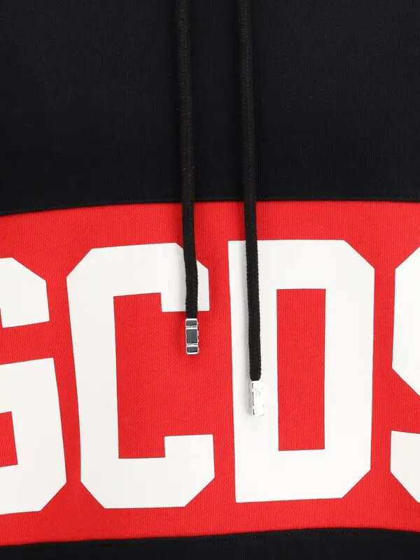 Gcds Cotton Hoodie With Logo
